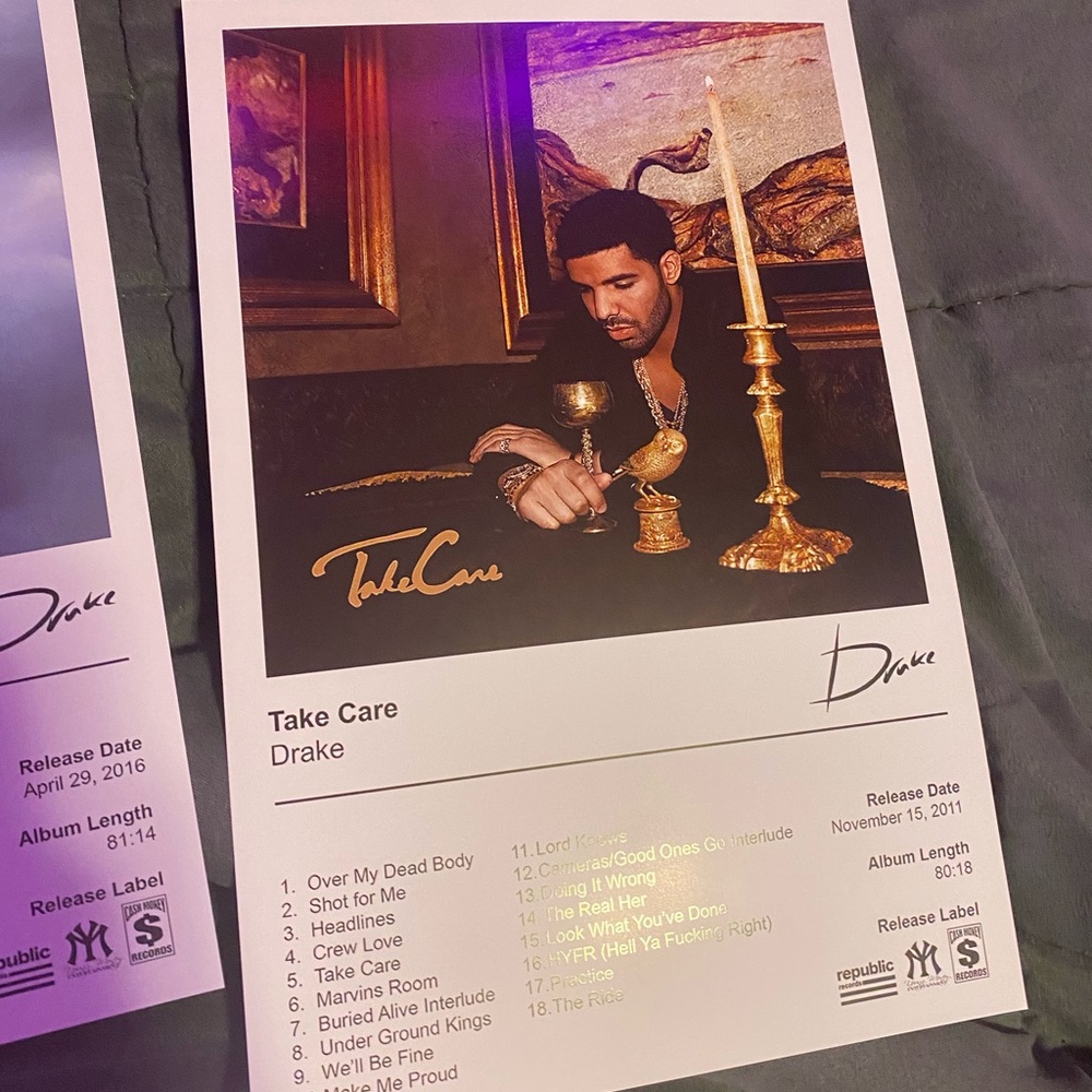 7 Drake Album Cover Posters - Gem